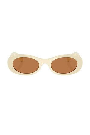 Miu Miu Oval Acetate Sunglasses