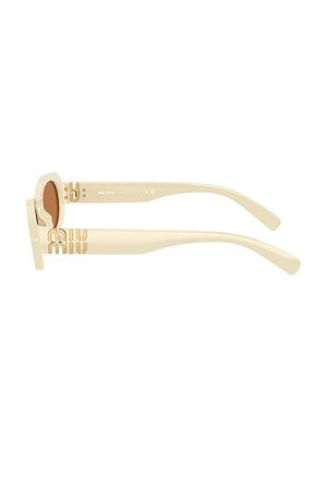 Miu Miu Oval Acetate Sunglasses