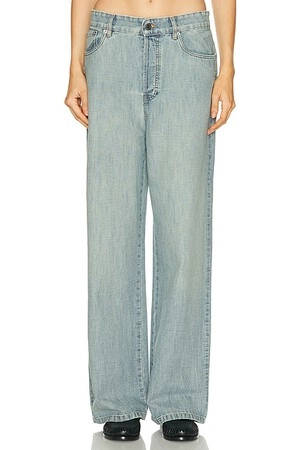 Miu Miu Wide Leg Denim Jeans - Celeste