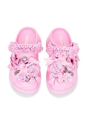 Balenciaga X Crocs Embellished Platform Clogs