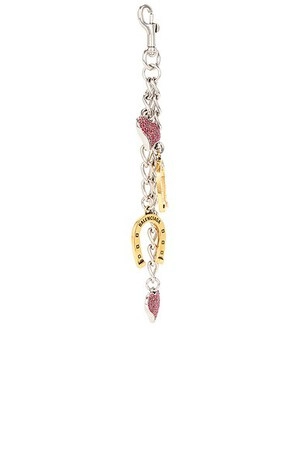 Balenciaga Keyring With Horseshoe And Heart Details