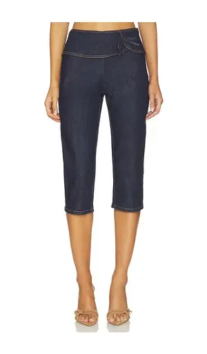 BY.DYLN Valerie Capri Pant - Navy