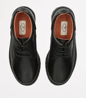 PAPOUELLI Leather Lace-up School Shoes