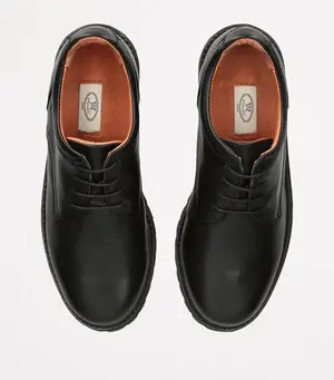 PAPOUELLI Leather Lace Up School Shoes
