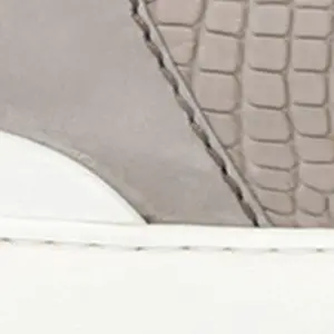 Zegna Crocodile Leather Triple Stitch Secondskin Sneakers - Grey