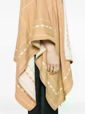 Fendi Patterned Poncho