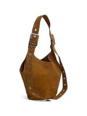 DONDUP Adjustable Strap Leather Bucket Bag