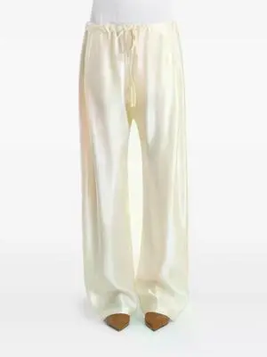 Khaite Rohen Pant In Satin - Neutrals