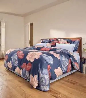 SCHLOSSBERG Cotton Mona Super King Duvet Cover - Blue