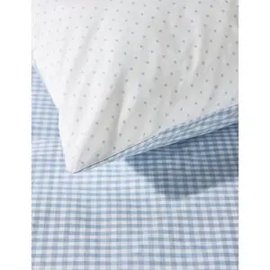 THE WHITE COMPANY Reversible Gingham Cotton Bed Set