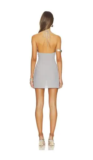 Superdown Embellished Halterneck Mini Dress