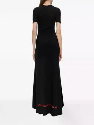 WILLY CHAVARRIA Graphic Print High-low Hem Dress