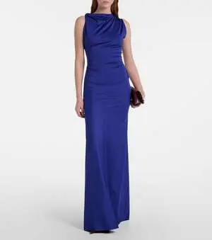 Victoria Beckham Asymmetrical Draped Gown