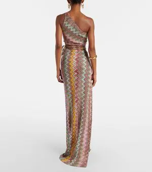 Missoni Zigzag Lame Wrap Skirt