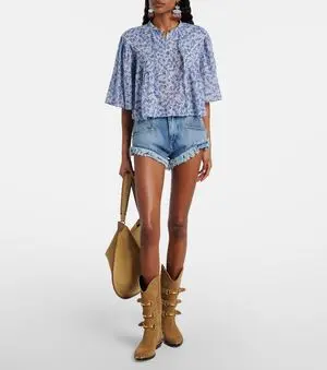 MARANT ETOILE Veelia Floral Cotton Top