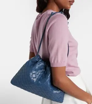 Bottega Veneta Medium Pouch - Blue