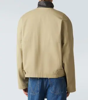 Bottega Veneta Intrecciato Cotton Blouson Jacket