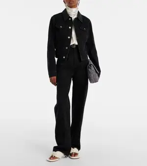 Bottega Veneta High-rise Wide-leg Jeans