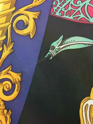 Hermès 2000s L'atlantide Printed Silk Scarf