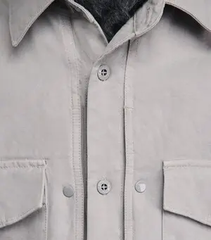 Stone Island Canvas Ghost Overshirt - Grey