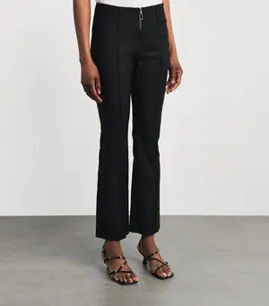 Sandro Zip-up Flared Trousers