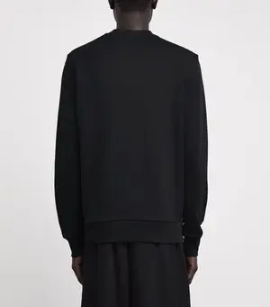 Moncler Cotton Logo Sweatshirt - Black