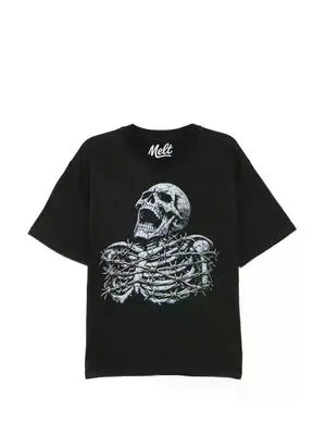 MELT Skull-print T-shirt - Grey