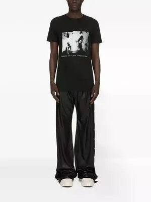 Rick Owens Temple Level T-shirt In Medium Weight Cotton Jersey - Black