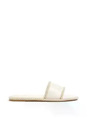 Valentino Garavani Nappa Leather Vlogo Torchon Slide Sandals