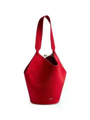 Khaite Mini Lotus Tote In Suede
