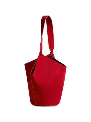 Khaite Mini Lotus Tote In Suede
