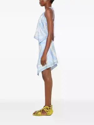 Emilio Pucci Iride Print Silk Scarf Skirt