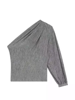 IRO PARIS One-shoulder Gathered Blouse - Grey