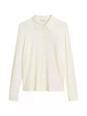 Marc O'polo Button-front Long-sleeve Blouse - Neutrals