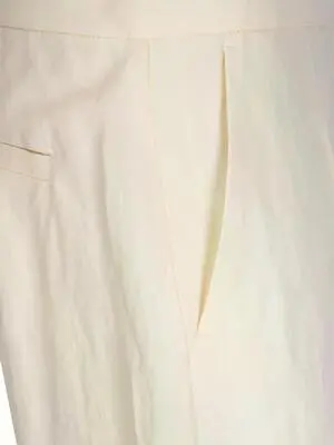 Sportmax Cream Flared Trousers