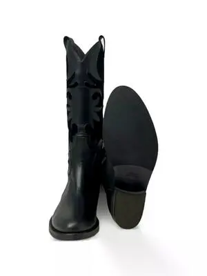 VIA ROMA 15 Suede Appliqué Boots