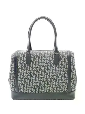 Dior 2010-2016 Diorissimo Trotter Canvas Doctors Bag Handbag - Blue