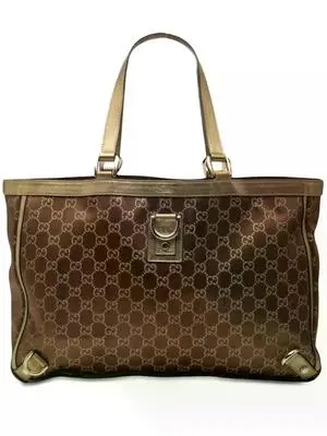 Gucci Gg Satin Abbey D-ring Tote Bag
