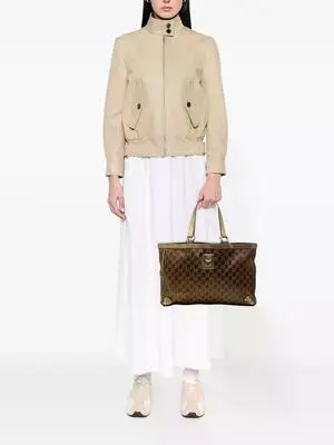 Gucci Gg Satin Abbey D-ring Tote Bag