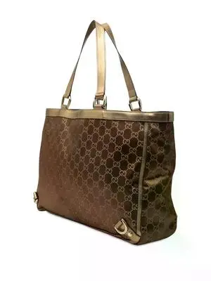 Gucci Gg Satin Abbey D-ring Tote Bag