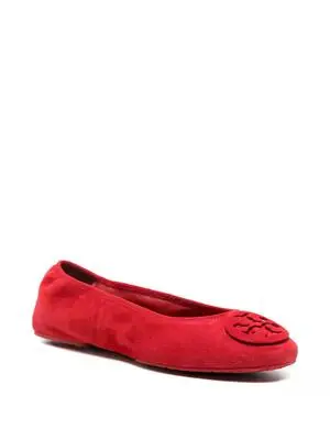 Tory Burch Reva Ballet Flats With Logo Detailing