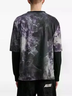 ALIS Graphic Print Layered Sweatshirt
