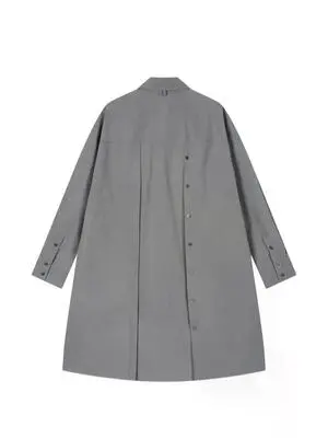 STUDIO TOMBOY Collar Relaxed Dress With Button Fastening And Chest Pocket - Grey