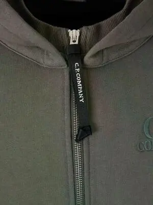 C.P. COMPANY Zip-up Hoodie With Logo Detail