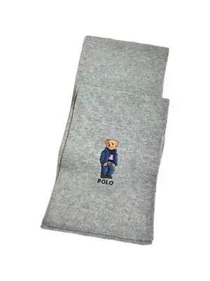 Polo Ralph Lauren Bear-logo Scarf Grey
