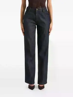 Manière De Voir Maniere De Voir Contrast Stitch Jeans - Blue