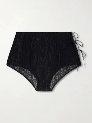 PAULINE DUJANCOURT Seagull Lace Briefs - Black