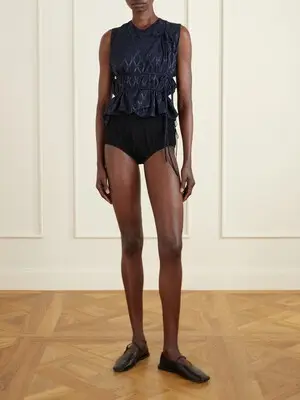 PAULINE DUJANCOURT Seagull Lace Briefs