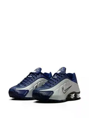 Nike Shox R4 Sneakers With Perforated Detailing - Blue