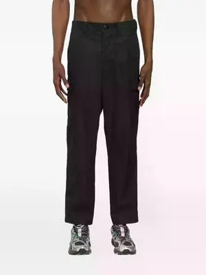Stone Island Cargo Pocket Trousers - Black